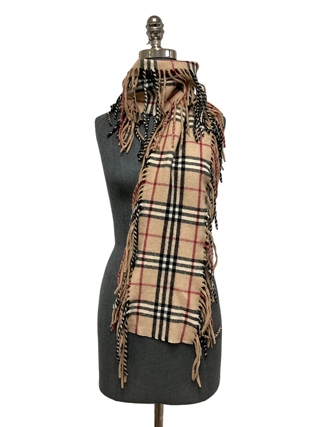 Burberry Cashmere Fringe Scarf Consigned Designs