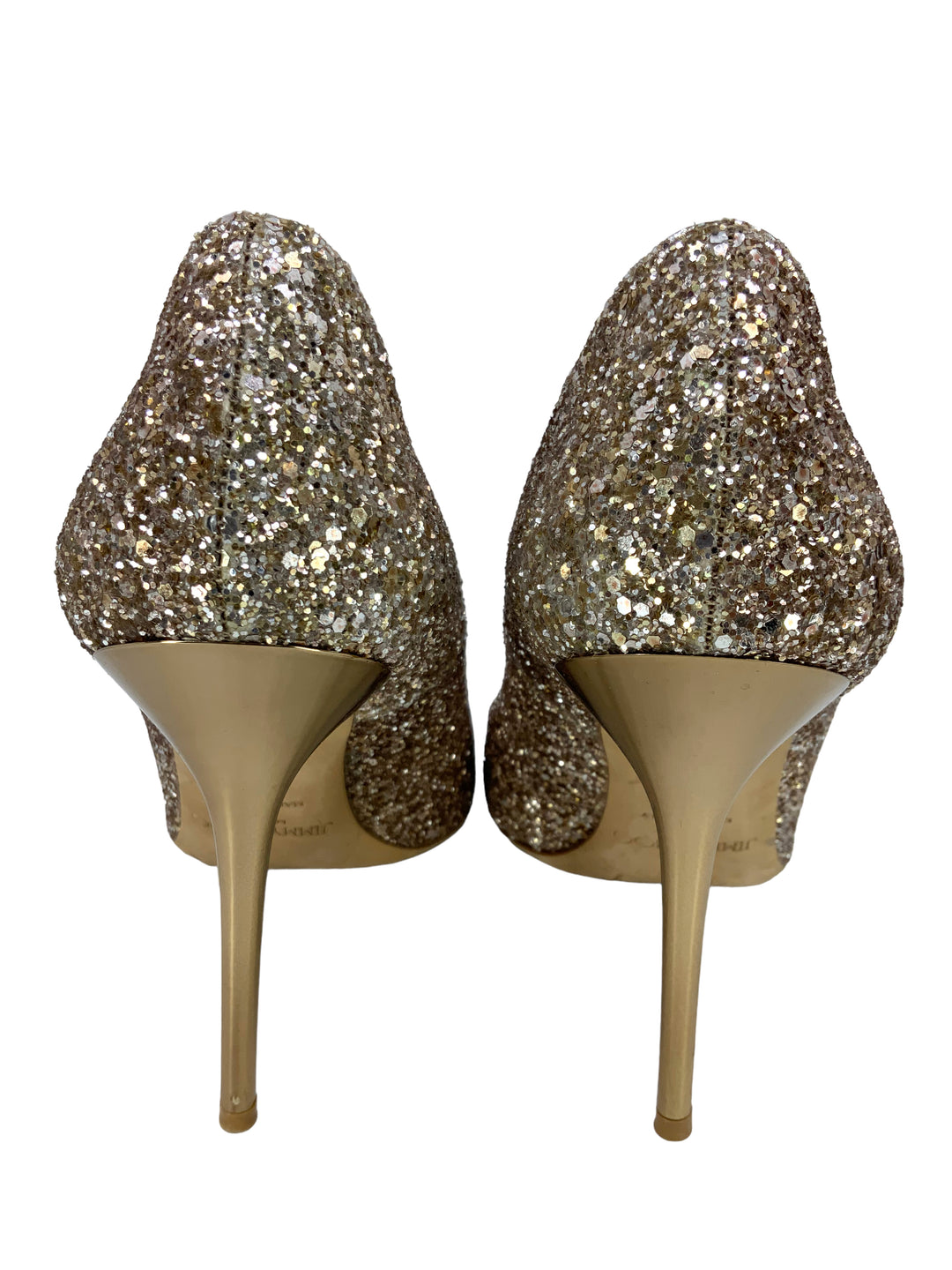 Jimmy Choo Abel Glitter Point-Toe Pumps Size 10 - Consigned Jimmy Choo Abel Glitter Point-Toe Pumps Size 10 - Consigned