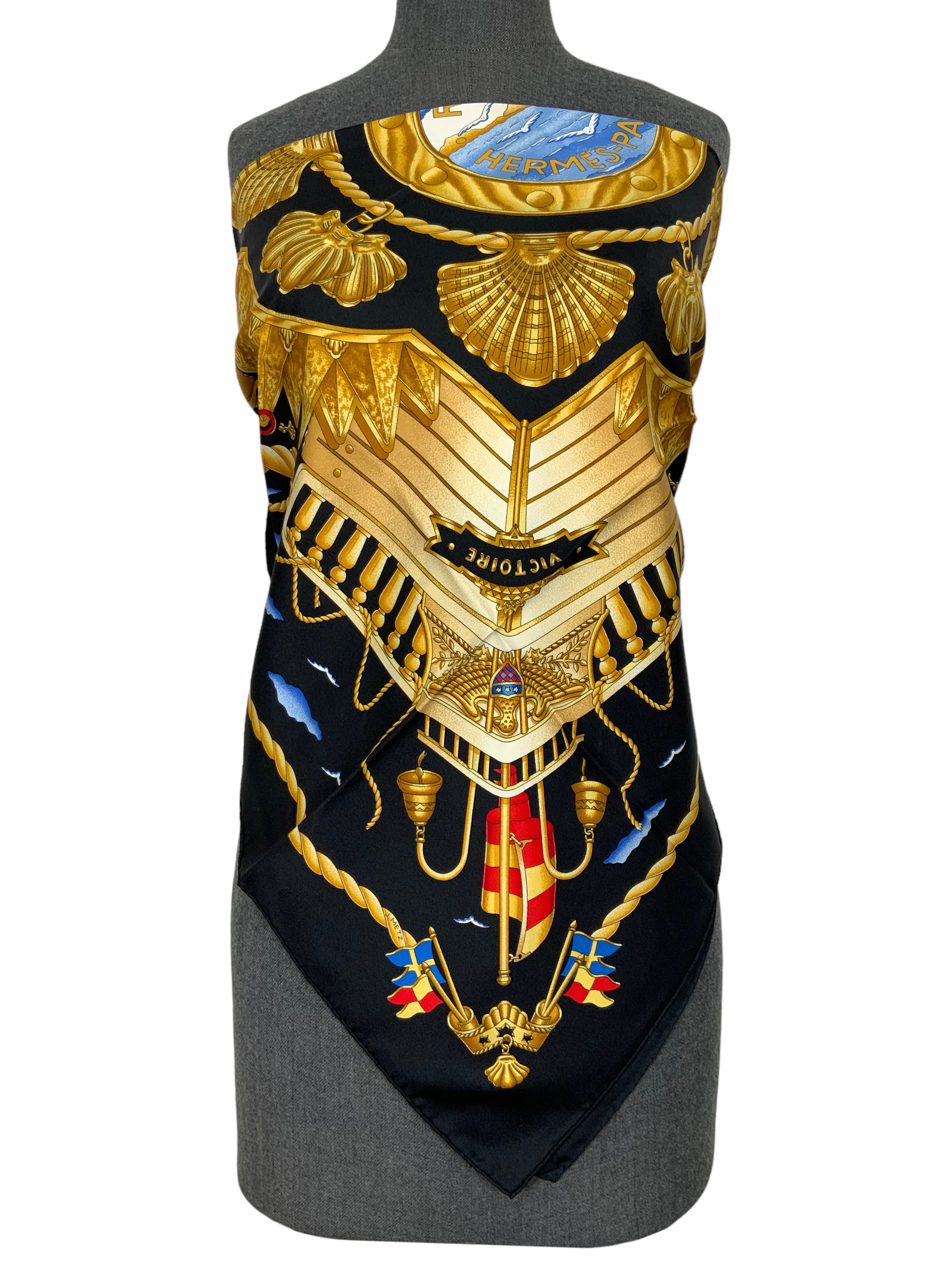 HERMES Railing Silk Scarf 90 - Consigned Designs