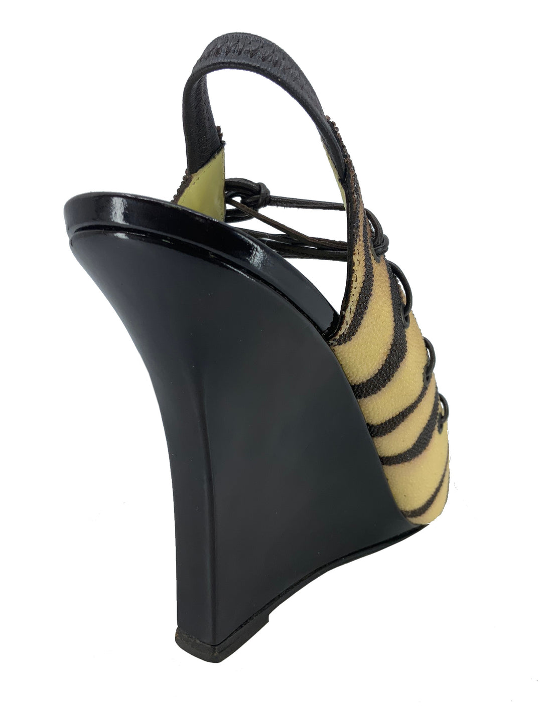 Manolo Blahnik Mania Tiger Stingray Wedges Size 10 Manolo Blahnik Mania Tiger Stingray Wedges Size 10
