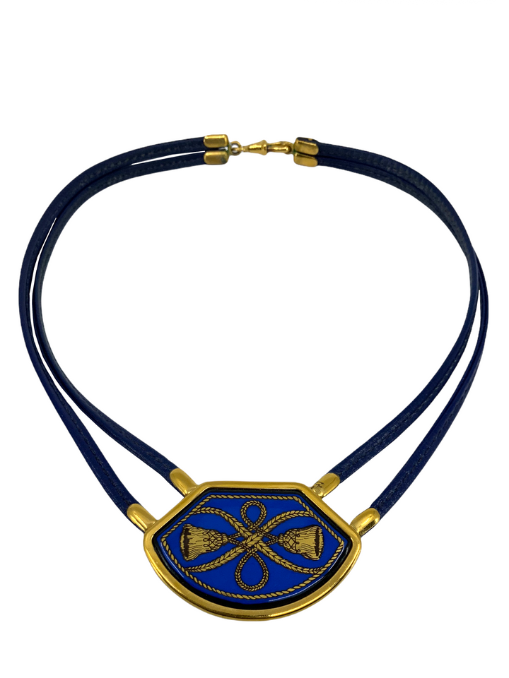 Hermes leather choker store